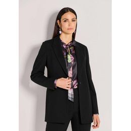 Madeleine Mode MADELEINE Eleganter Longblazer mit Stretch-Komfort in schwarz | Gr.: 40