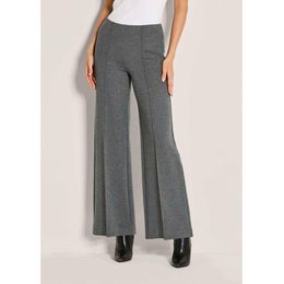 Madeleine Mode MADELEINE Weite Jerseyhose mit Biesen in steingrau | Gr.: 42