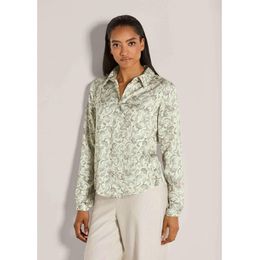 Madeleine Mode MADELEINE Elegante Viskosebluse mit Knopfleiste in perlwei&szlig; / multicolor | Gr.: 36