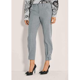 Madeleine Mode MADELEINE Mid Waist 7/8-Businesshose in steingrau / melange | Gr.: 20