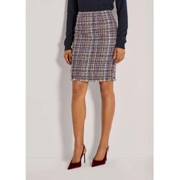 Madeleine Mode MADELEINE Bundloser Tweed-Bleistiftrock in schwarz / rubinrot / multicolor | Gr.: 34