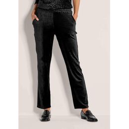Madeleine Mode MADELEINE Elegante Hose mit Leo-Print in schwarz | Gr.: 18