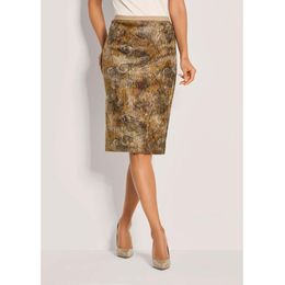 Madeleine Mode MADELEINE Eleganter Rock mit Paisley-Design in beige / schwarz / multicolor | Gr.: 38