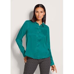 Madeleine Mode MADELEINE Elegante Viskosebluse f&uuml;r Damen in petrol | Gr.: 38