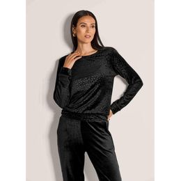 Madeleine Mode MADELEINE Langarm Animal-Print Pullover in schwarz | Gr.: 34