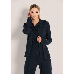 Madeleine Mode MADELEINE Elegante Jersey-Jacke mit Schalkragen in marine / schwarz | Gr.: 40