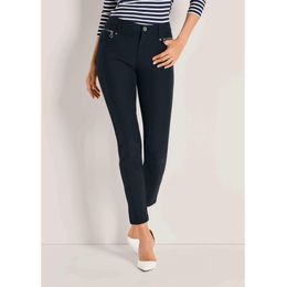 Madeleine Mode MADELEINE Slim Fit Stretchhose mit Taschen in marine | Gr.: 18