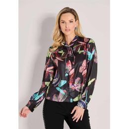 Madeleine Mode MADELEINE Farbenfrohe Dschungel-Print Bluse in schwarz / multicolor | Gr.: 40