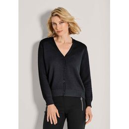 Madeleine Mode MADELEINE Eleganter Cardigan mit V-Ausschnitt in schwarz | Gr.: 36