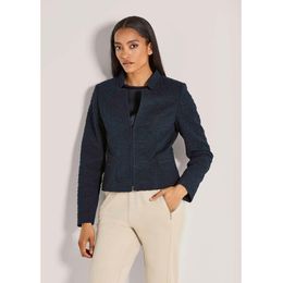 Madeleine Moderner Businessblazer mit Leo-Muster in marine | Gr.: 44