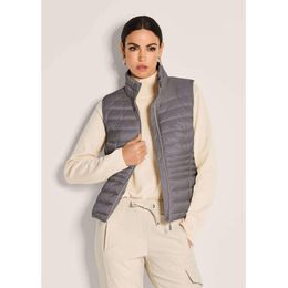 Madeleine Mode MADELEINE Verk&uuml;rzte Steppweste f&uuml;r Damen in bleigrau | Gr.: 38