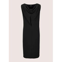 Madeleine Mode MADELEINE Elegantes Jersey-Kleid mit Wasserfallausschnitt in schwarz | Gr.: 48