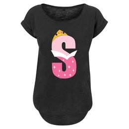F4NT4STIC Long Cut T-Shirt Disney Alphabet S Is For Sleeping Beauty in schwarz | Gr.: XS