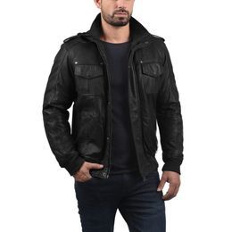 !Solid Lederjacke SDCamash in Schwarz | Gr.: 3XL