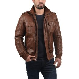 !Solid Lederjacke SDCamash in Braun | Gr.: L