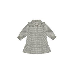 leevje Kariertes Flanellkleid mit Knopfleiste in green gingham | Gr.: 98/104