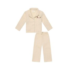 leevje Pyjama Set aus Musselin in cappuccino | Gr.: 98/104