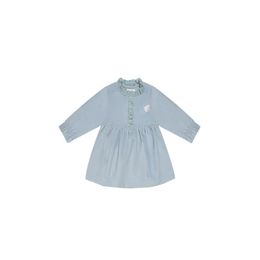 leevje Cordkleid mit R&uuml;schendetails und Stickerei in clear blue | Gr.: 98/104