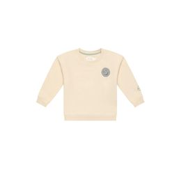 leevje Unisex Oversized Sweatshirt peace begins with a smile' in cappuccino | Gr.: 86/92