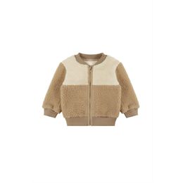 leevje Teddy Jacke in light beige - caramel | Gr.: 86/92
