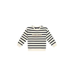 leevje Unisex Oversized Sweatshirt stronger together' in cream-navy | Gr.: 110/116
