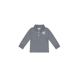 leevje Lang&auml;rmliges Polo-Shirt bird' in blue | Gr.: 122/128