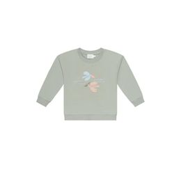 leevje Oversized Sweatshirt peaceful mind, grateful heart' in soft green | Gr.: 86/92