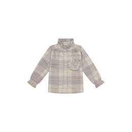 leevje Flanellbluse in lavender checked | Gr.: 110/116