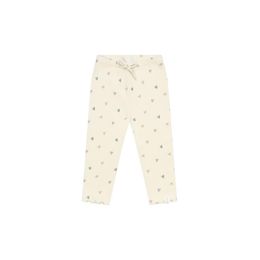 leevje Leggings hearts' mit Schleife aus Bio-Baumwolle in light beige | Gr.: 110/116