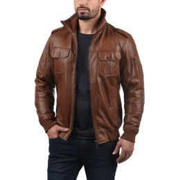 !Solid Lederjacke SDFamash in Braun | Gr.: L