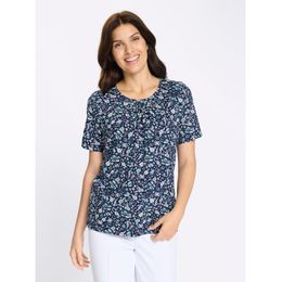 Sieh an! Druck-Shirt in marine-jade-bedruckt | Gr.: 46