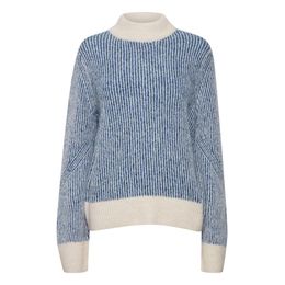 Ichi Pullover 'Kamara' Damen Gr&ouml;&szlig;e XS dunkelblau / offwhite