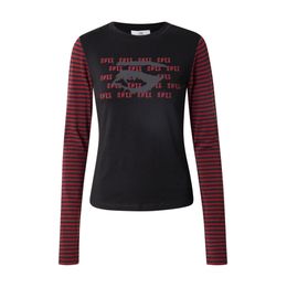 SHYX Shirt Damen Gr&ouml;&szlig;e M dunkelgrau / rot / schwarz
