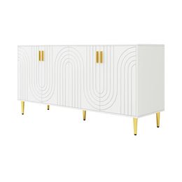 H&ouml;ffner Sideboard &brvbar; wei&szlig; &brvbar; Ma&szlig;e (cm): B: 152 H: 75 &raquo; H&ouml;ffner