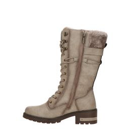 Mustang Schn&uuml;rstiefel Damen Gr&ouml;&szlig;e 38 beige Winterschuhe