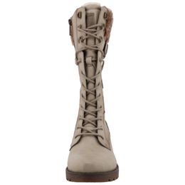 Mustang Schn&uuml;rstiefel Damen Gr&ouml;&szlig;e 41 beige Winterschuhe