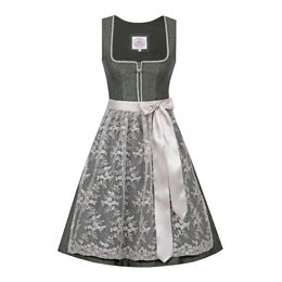 Marjo Dirndl 'Arberg' Damen Gr&ouml;&szlig;e 40 khaki / oliv / pastellpink