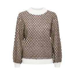 Ichi Sweater 'Kamara' female Brown, White size M
