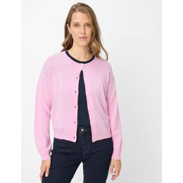 Brax Damen Strickjacke Style ANN, Rosa, Gr. 36