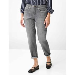 Brax Damen Five-Pocket-Hose Style MILEY S USED LIGHT GREY, denim hellgrau, Gr. 36K