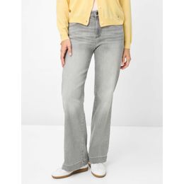 Brax Damen Five-Pocket-Hose Style MAINE USED LIGHT GREY, denim hellgrau, Gr. 40