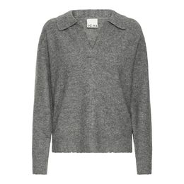 Ichi Pullover 'IHMACON LS9' Damen Gr&ouml;&szlig;e XS grau