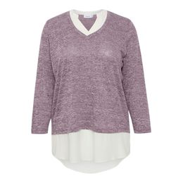 Fransa Curve Sweater 'REXAN' female Purple size 48