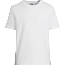 LANDS' END Deluxe Soft T-Shirt, Herren,  Weiß, Baumwolle/Polyester/Baumwoll-Mischung, by Lands' End