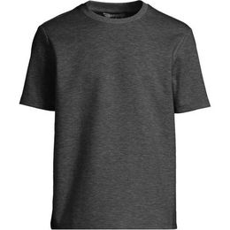 LANDS' END Deluxe Soft T-Shirt, Herren,  Grau, Baumwolle/Polyester/Baumwoll-Mischung, by Lands' End