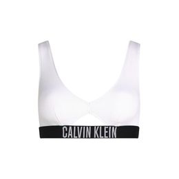 Calvin Klein Swimwear Bikinitop 'Intense Power' Damen Größe 75 schwarz / weiß