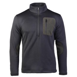 Mil-Tec Thermo Fleece Zip Pullover schwarz, Gr&ouml;&szlig;e L