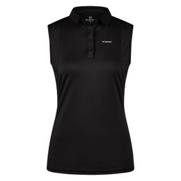 Pikeur Sports Collection &Auml;rmelloses Polo-Shirt schwarz Damen 46