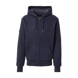 Superdry & Co Zip-Up Hoodie 'BORG' male Blue size L