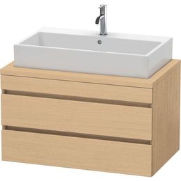 Duravit DuraStyle Waschtisch-Unterschrank DS531803030 90 x 54,8 cm, Eiche natur, f&uuml;r Konsole, 2 Schubk&auml;sten